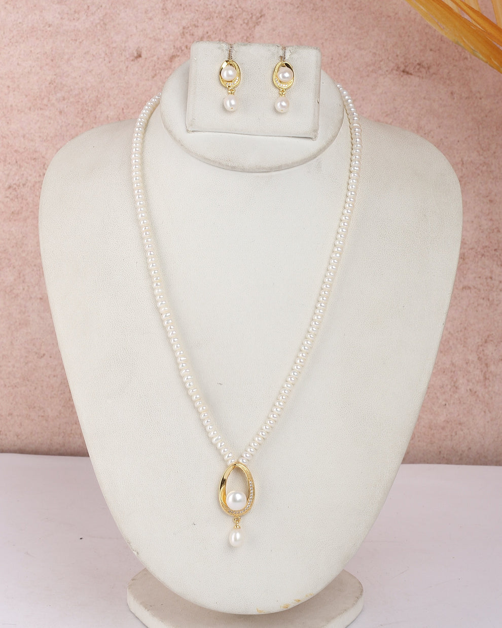 Real Natural Fresh Water Single String Small Size Pearls Set For Women ...