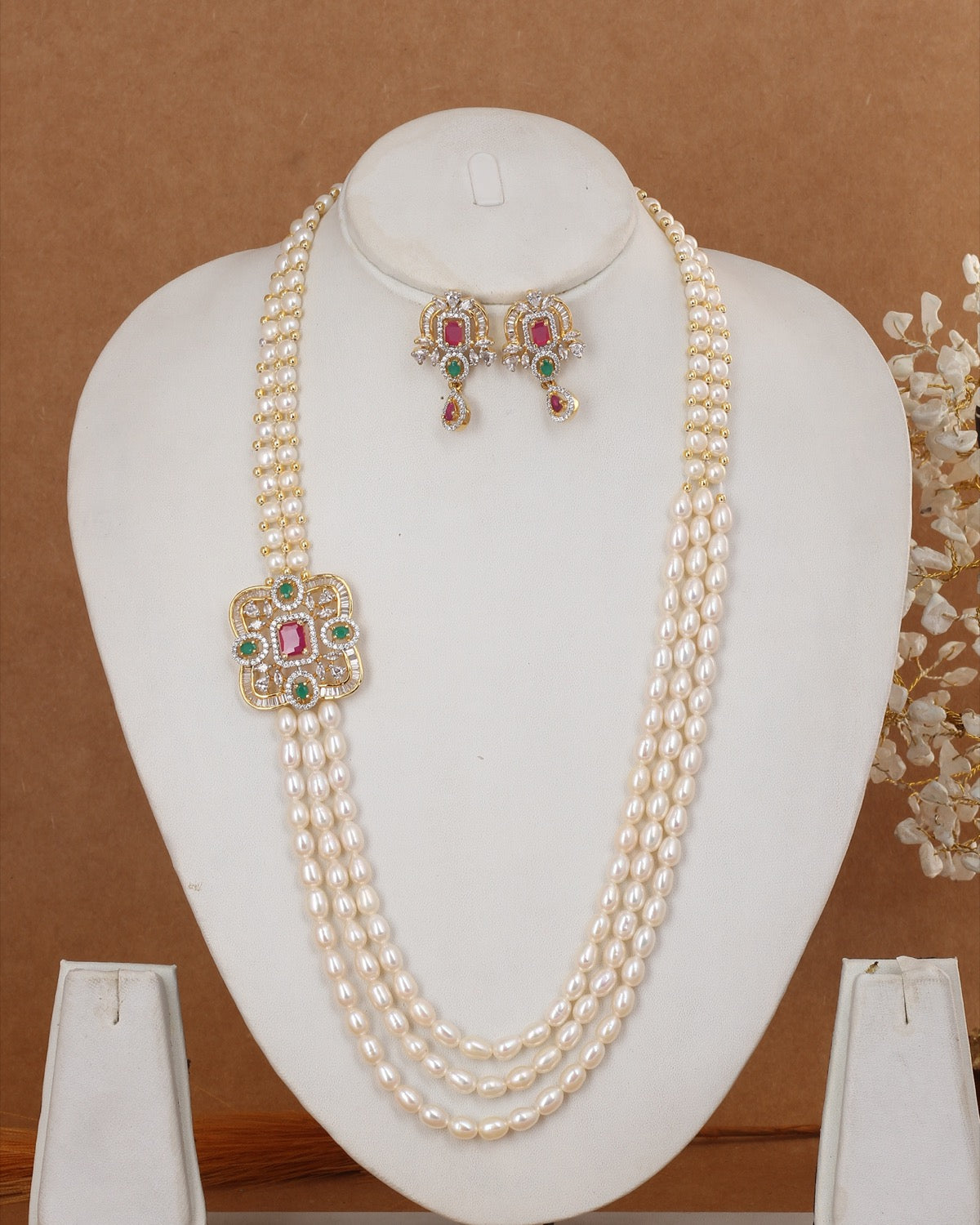 Real Authentic Natural Fresh Water Exclusive Pearl Set With Certificat ...